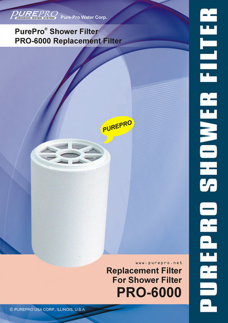 PurePro PRO-6000 Shower Filter Cartridge – Official Replacement ...